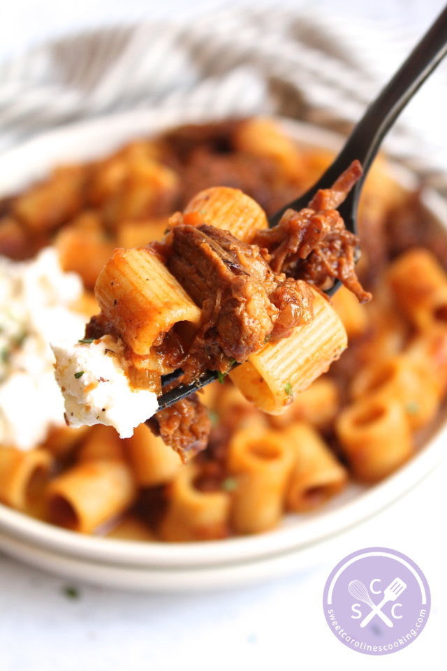 low & slow. [short rib ragu w. ricotta] - sweet caroline's cooking