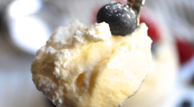 berry kick. [lemon mousse with fresh berries] - sweet caroline's cooking